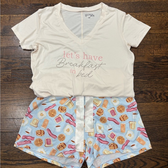 Wildfox | Intimates & Sleepwear | Wildfox Cream And Blue Breakfast ...
